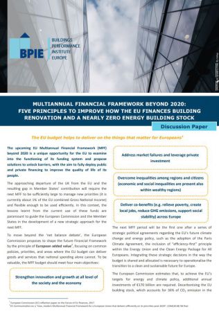 Multiannual Financial Framework beyond 2020: Five principles to improve ...